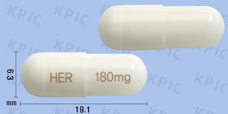 헤르벤 서방캡슐 [180mg] ( Herben SR cap [180mg]) | 의약품정보 | 의료정보 | 건강정보 | 서울아산병원
